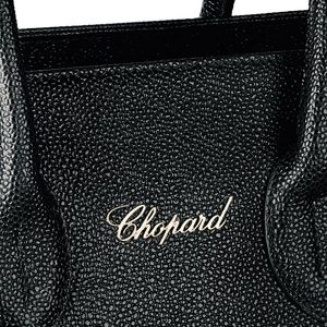Chopard | Bags | Chopard Bologna Black Leather Grain Shoulder Bag ...